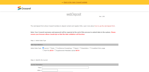 ¿Cómo generar DOI mediante formulario web en Crossref? - Paideia Studio