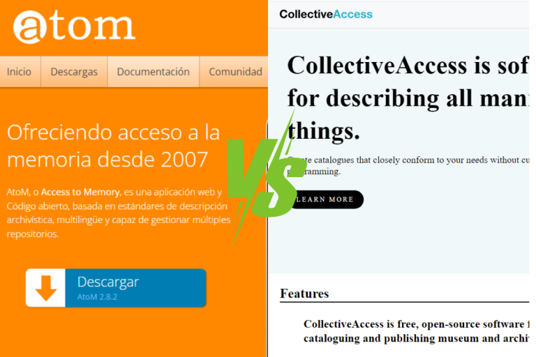 AtoM vs CollectiveAccess: 14 diferencias para que tomes una decisión - Paideia Studio