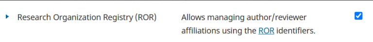 ¿Qué es ROR y cómo utilizarlo? 4 pasos para su configuración en OJS - Paideia Studio