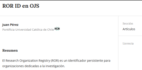 ¿Qué es ROR y cómo utilizarlo? 4 pasos para su configuración en OJS - Paideia Studio