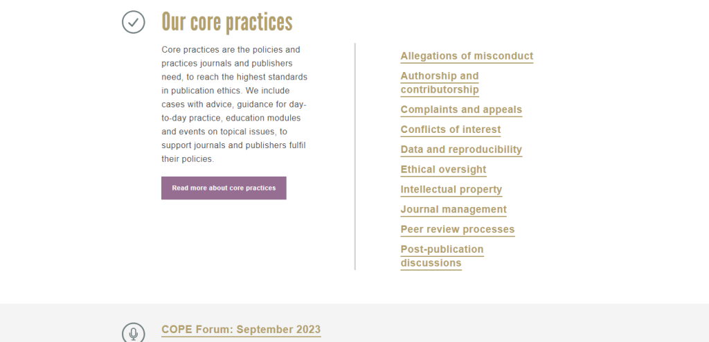 Publishing Ethics: COPE guidelines for Scientific Journals - Paideia Studio